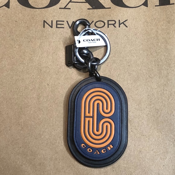 Coach | Accessories | Coach Retro C Key Fob Bag Charm Key Ring Handbag ...